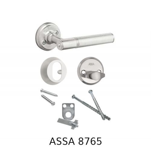 Behörspaket ASSA Epok 1930 mattkrom för låskista ASSA 8765 - Doorly.se